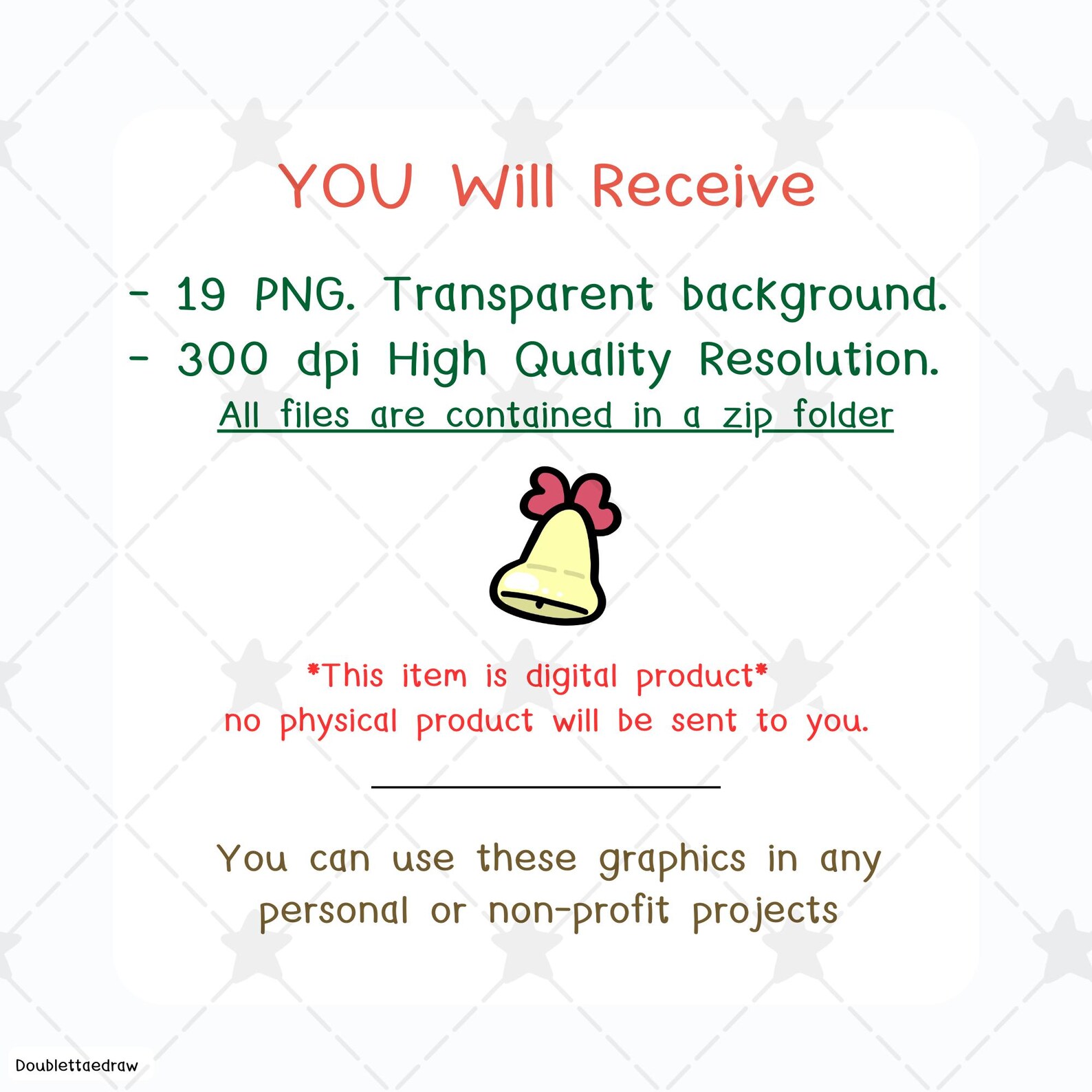 Whimsical Christmas Doodles - Instant Download Clipart and Stickers - Etsy