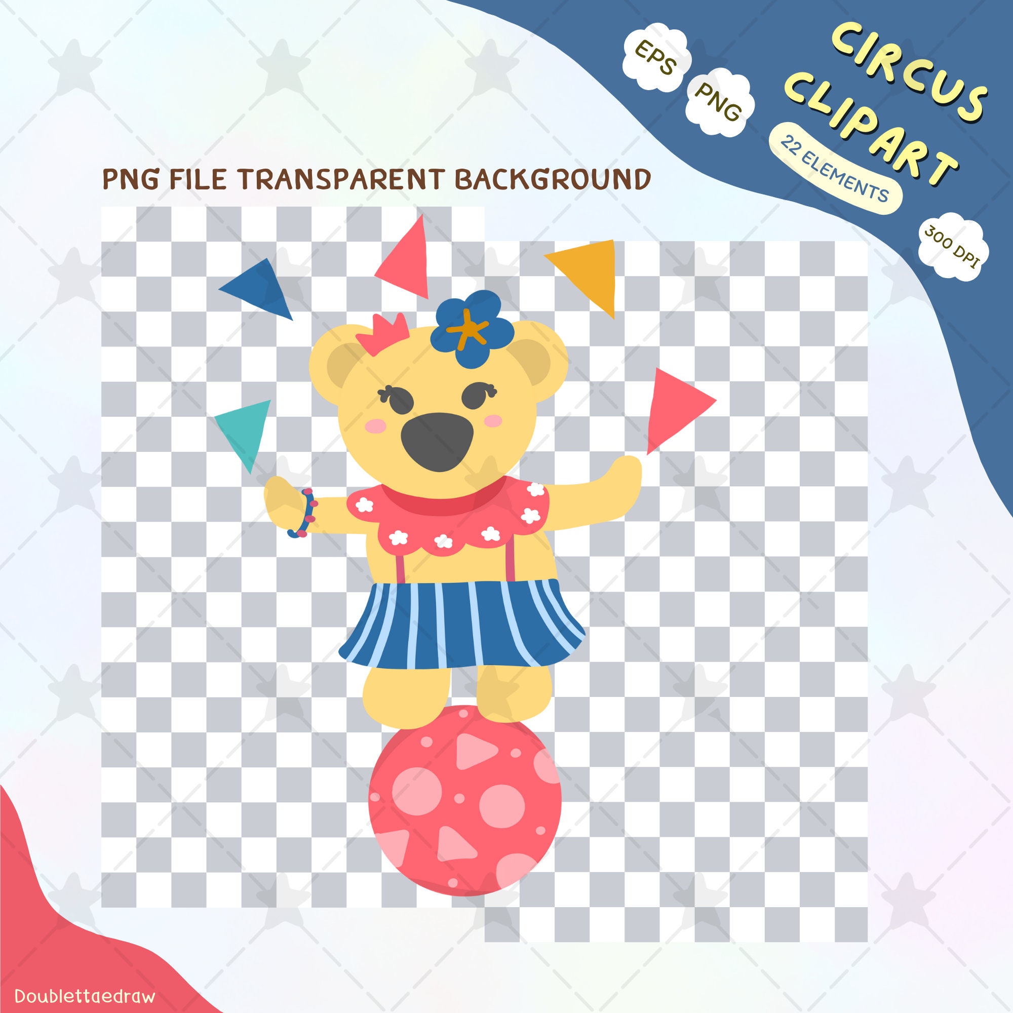 Circus Clipart PNG, Digital Stickers Clipart, Digital Download ...