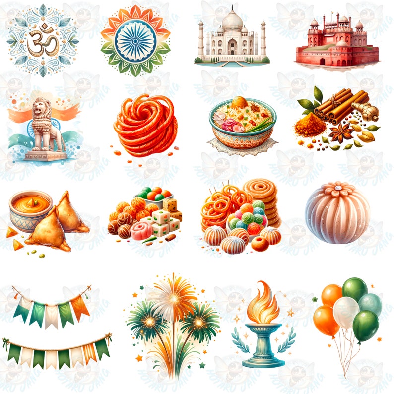India Clipart, India Culture Clipart, Country Clipart, Travel Clipart ...