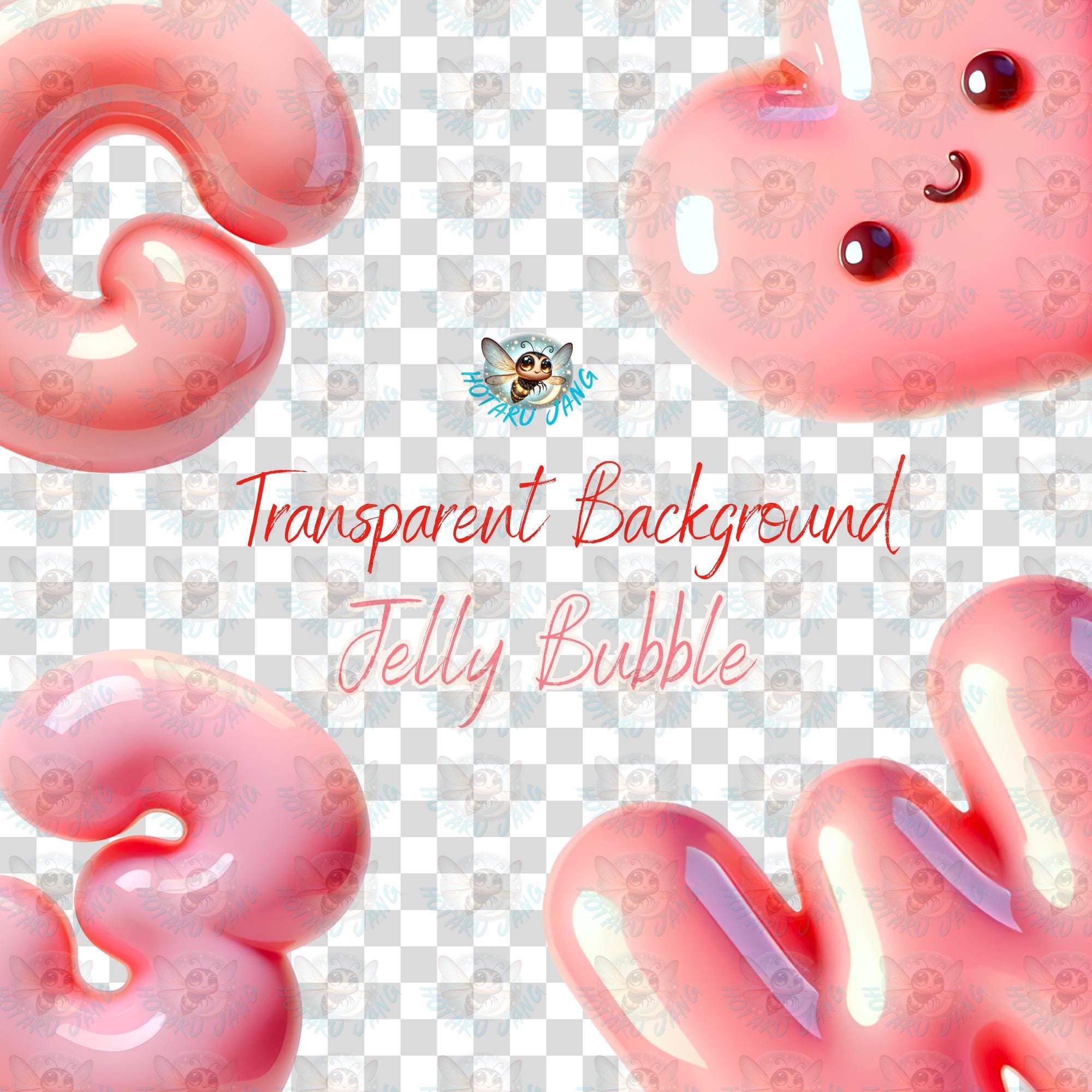 Jelly Bubble Alphabet Clipart, Pink Letters Clipart, Cute Candy Png - Etsy