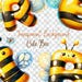 Cute Bee Alphabets and Numbers, Honey Bee Alphabet, Bee Alphabet, Honey ...