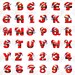 Christmas Alphabet & Numbers Clipart: Santa Claus Watercolor PNG ...