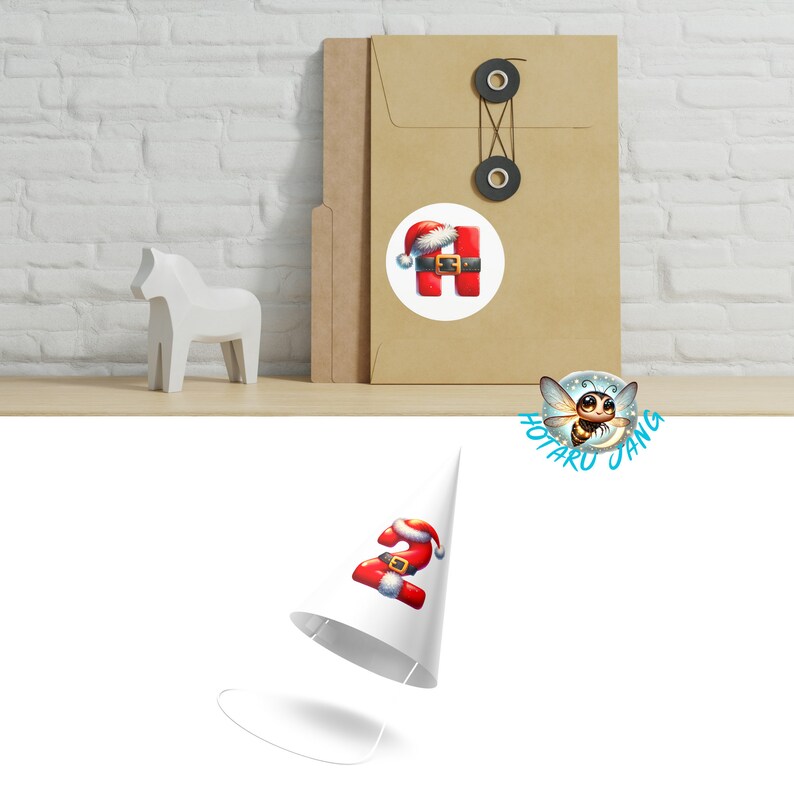 Christmas Alphabet & Numbers Clipart: Santa Claus Watercolor PNG ...