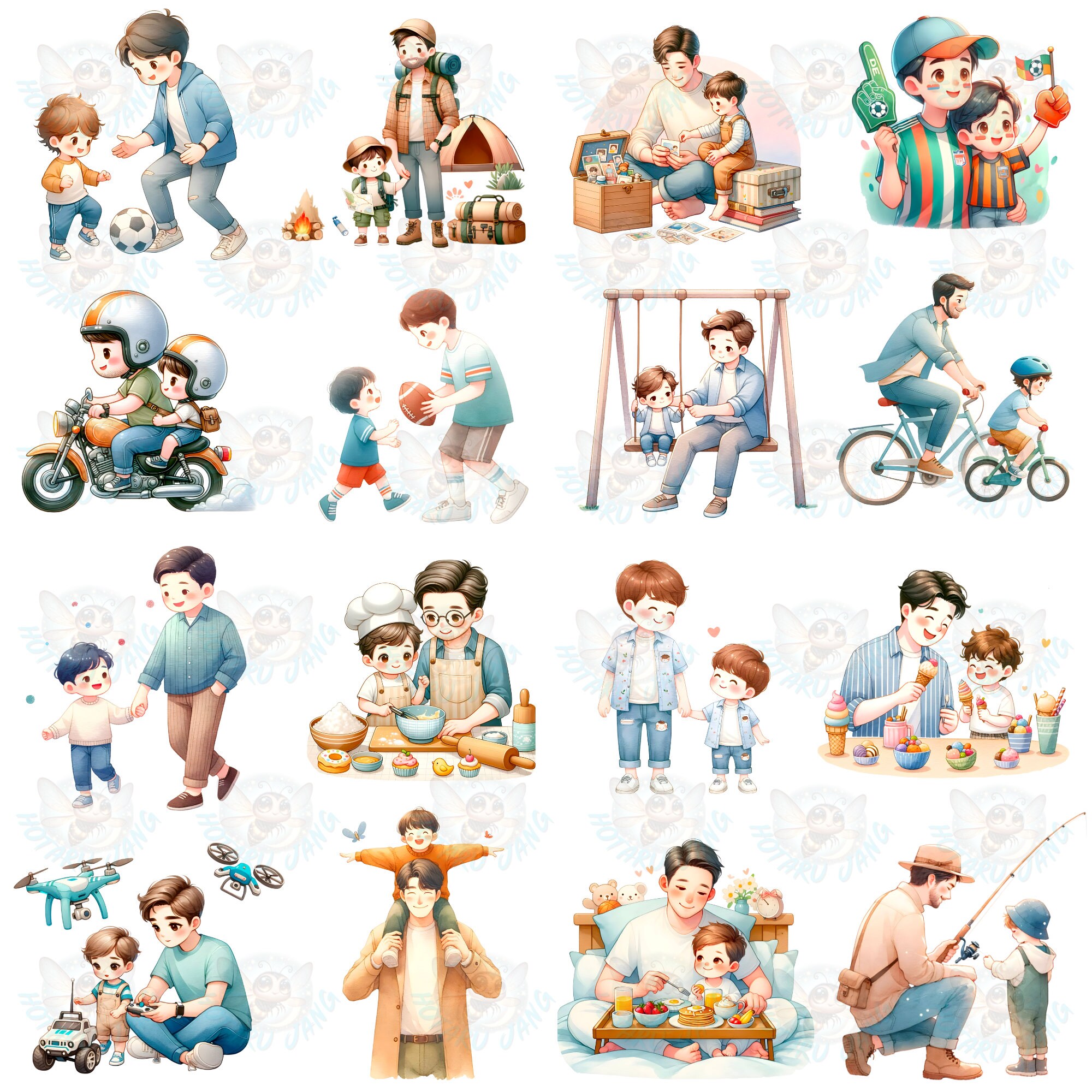 Father's Day Clipart, Dad Clipart, Super Dad Clipart, Father Clipart ...
