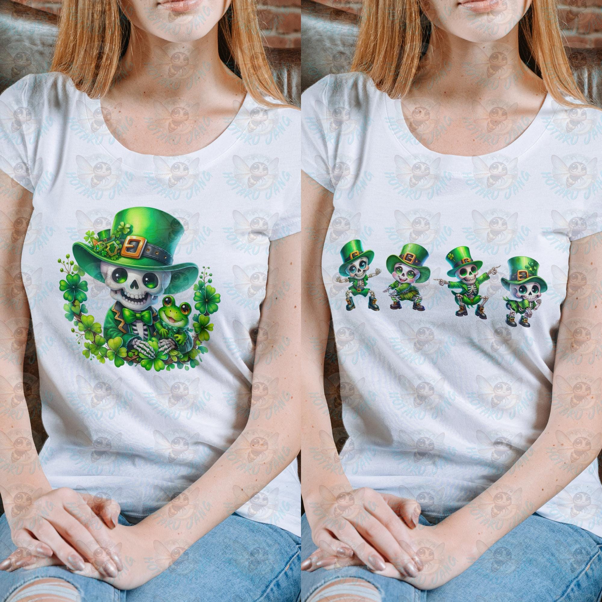 Cute Skeleton Clipart, St Patrick Skeleton Png, St Patrick Day, Happy ...