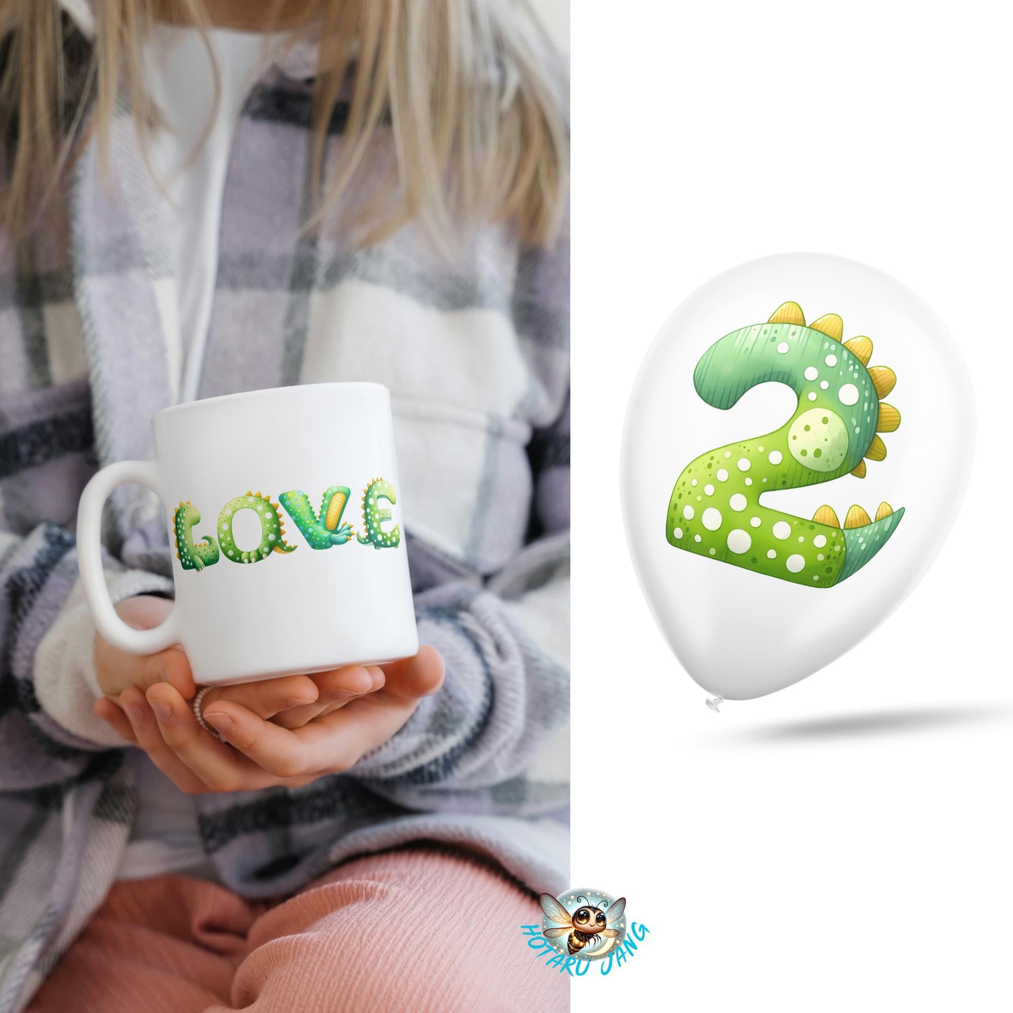 Watercolor Dinosaur Alphabet & Numbers Clipart (PNG) - Etsy