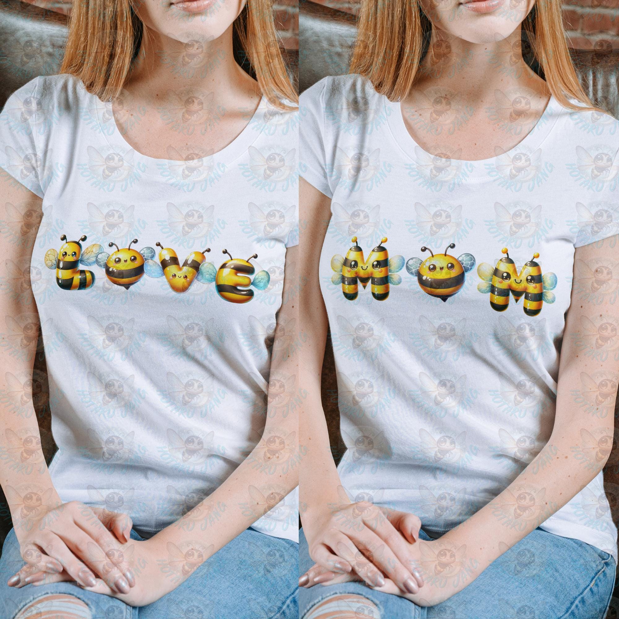 Cute Bee Alphabets and Numbers, Honey Bee Alphabet, Bee Alphabet, Honey ...