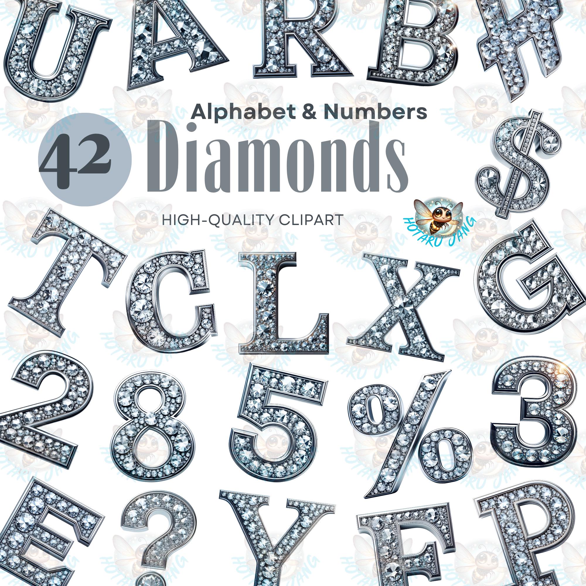 Diamond Alphabet & Number Clipart, Rich Letters Png,pendant Diamond ...