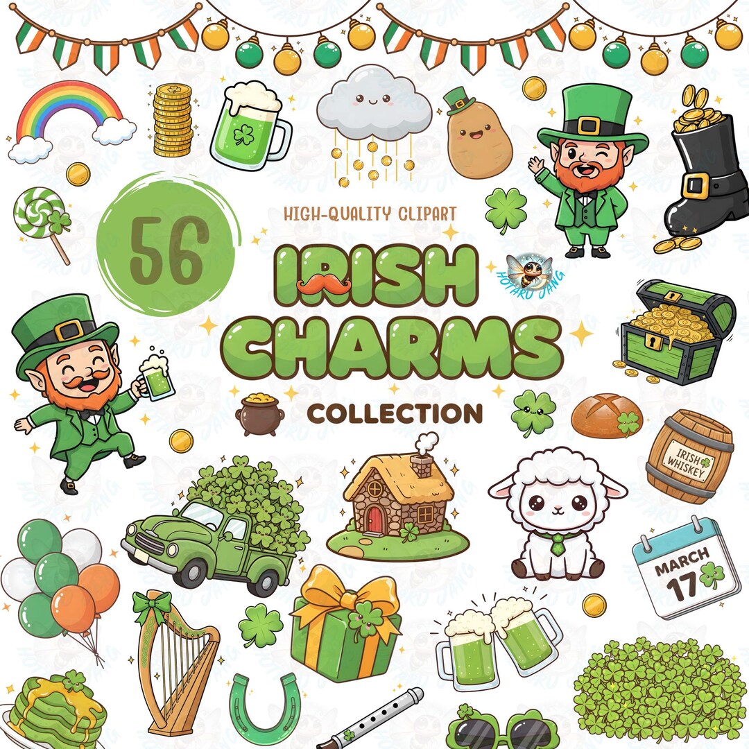 Lucky Charms, Irish Charms Clipart – 56 St. Patrick’s Day PNG ...