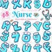 Nurse Alphabet & Numbers Clipart: Healthcare Pngs (48 Files) - Etsy