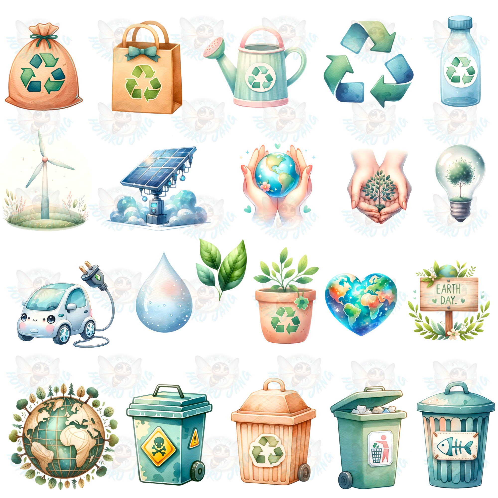 Gnome Earth Day Clipart, Earth Day Clipart, Environment Clipart, Love ...