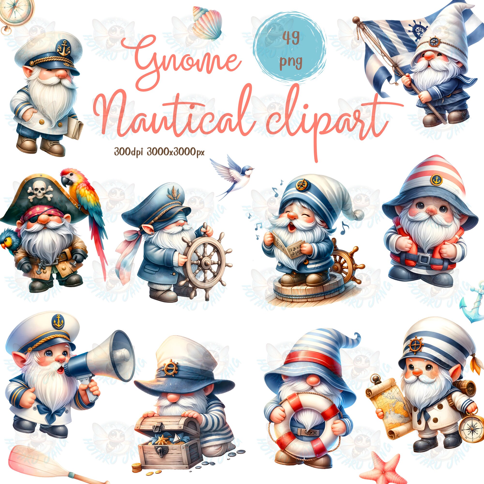 Nautical Clipart, Ocean Clipart, Lighthouse, Marine Clipart - Etsy