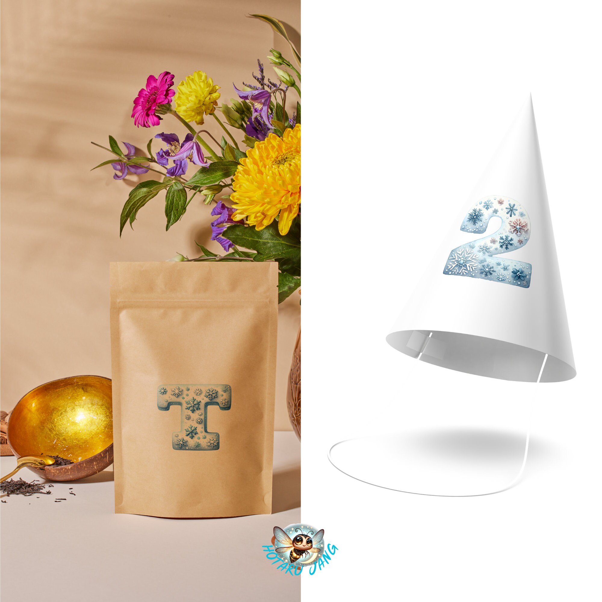 Snowflakes Alphabet & Numbers Letter Stickers Sheet Pack Planner ...