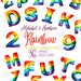 Rainbow Alphabet & Numbers, Colorful Alphabet, Alphabet PNG, PNG ...