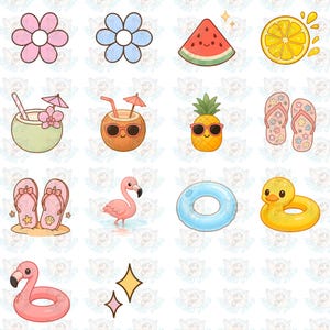 Summer Clipart, Beach Clipart, Cute Beach Kids, Summer Vacation ...