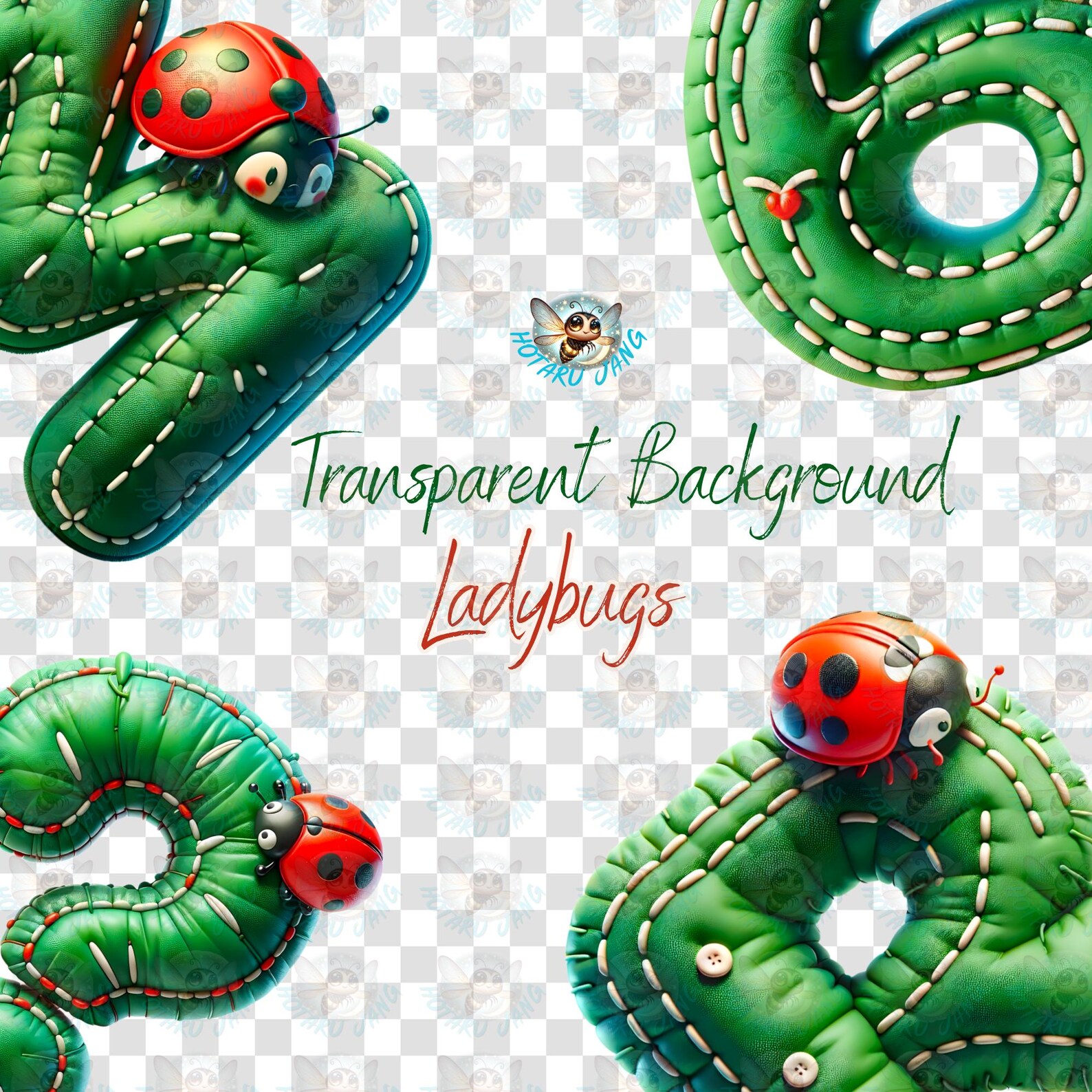 Ladybugs Alphabet & Numbers, Ladybug Alphabet, Letter, Spring - Etsy