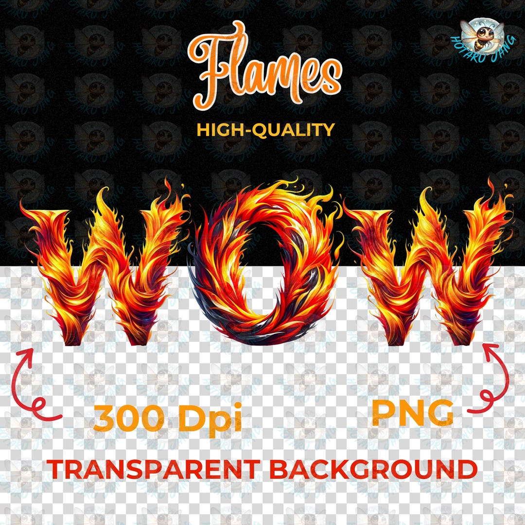 Flames Alphabet & Numbers Clipart, Fire Letters, Transparent Background ...