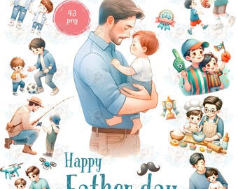 Father's Day Clipart, Dad Clipart, Super Dad Clipart, Father Clipart ...