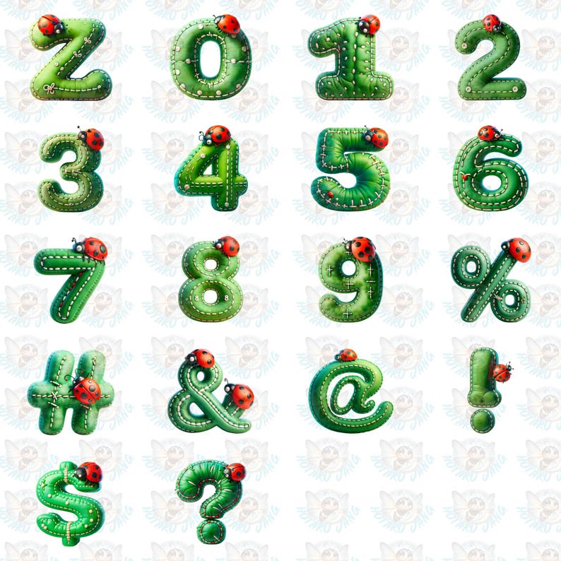 Ladybugs Alphabet & Numbers, Ladybug Alphabet, Letter, Spring - Etsy
