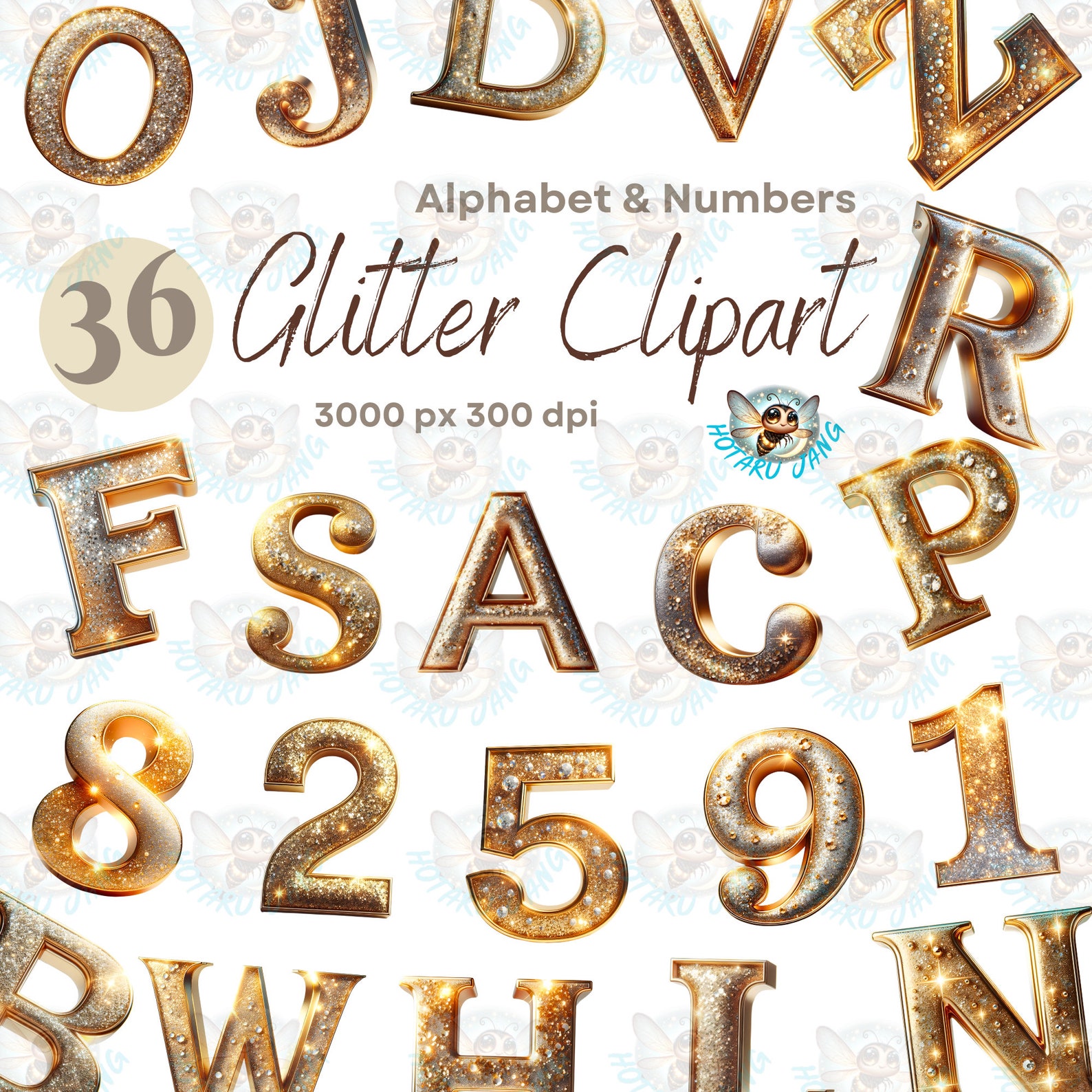 Glitter Alphabet & Numbers PNG, Diamond Alphabet PNG, Glam Alphabet ...