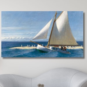 Edward Hopper Art,edward Hopper Sailboat the Sea 1951 Canvas,edward ...