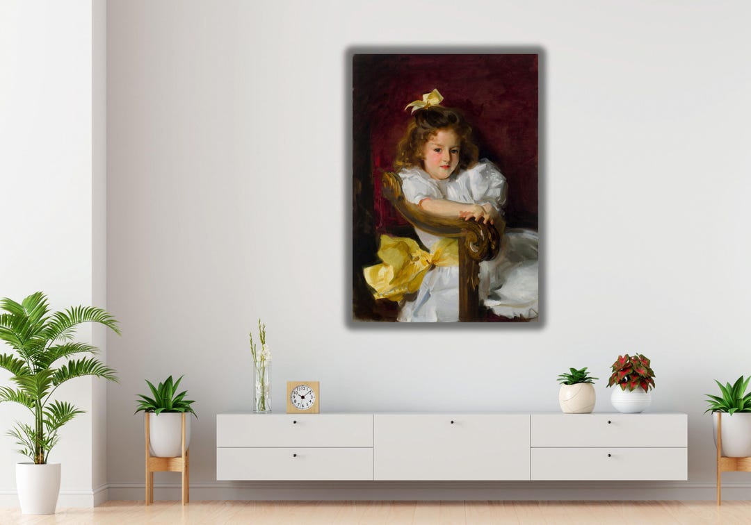 Charlotte Cram Portrait by John Singer Sargent Canvas Print, John ...