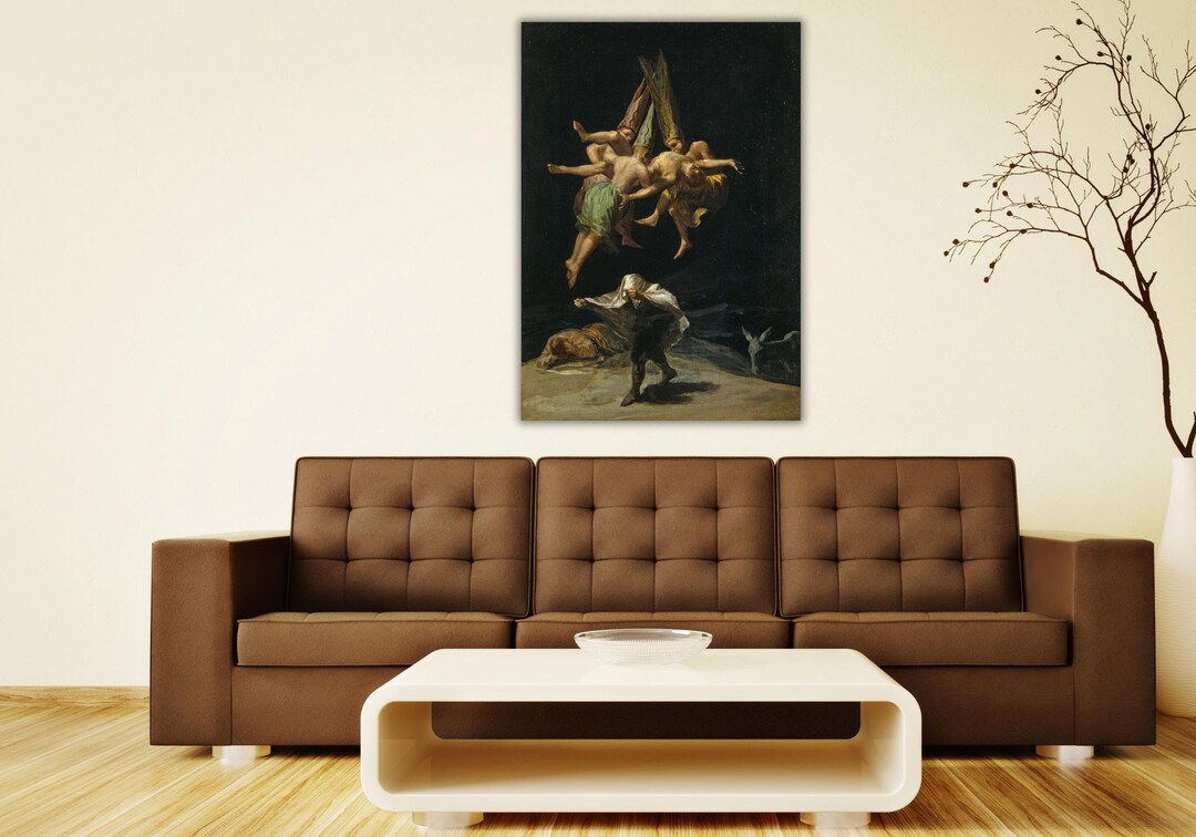 Francisco De Goya Witches' Flight Canvas,the Big Goat by Francisco Goya ...
