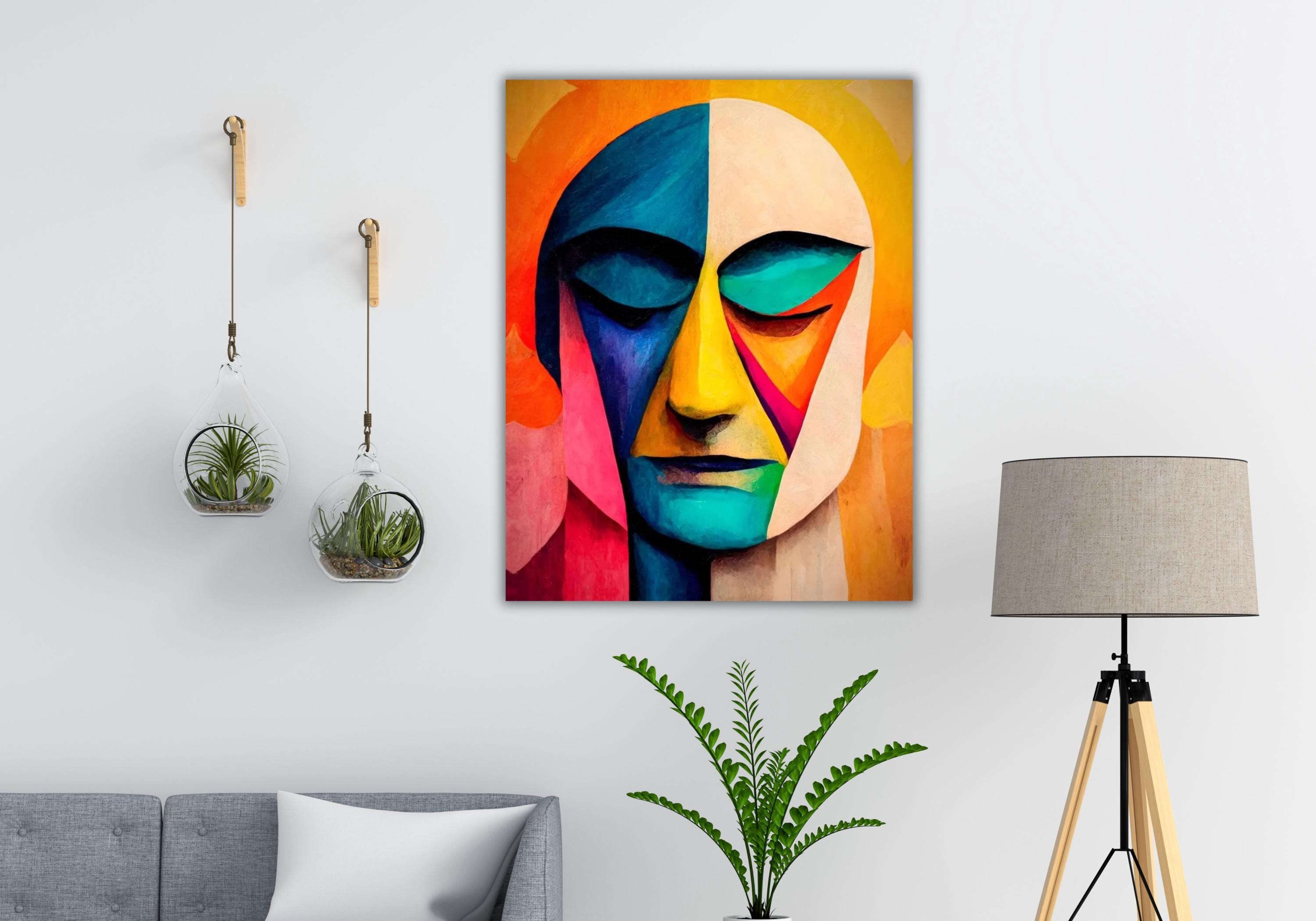 Picasso Abstract Face Canvas Art,pablo Picasso Abstract Face Print ...