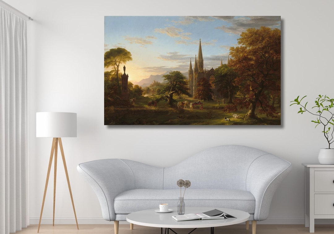 Thomas Cole the Return Print, Thomas Cole the Return 1837 Canvas Art ...
