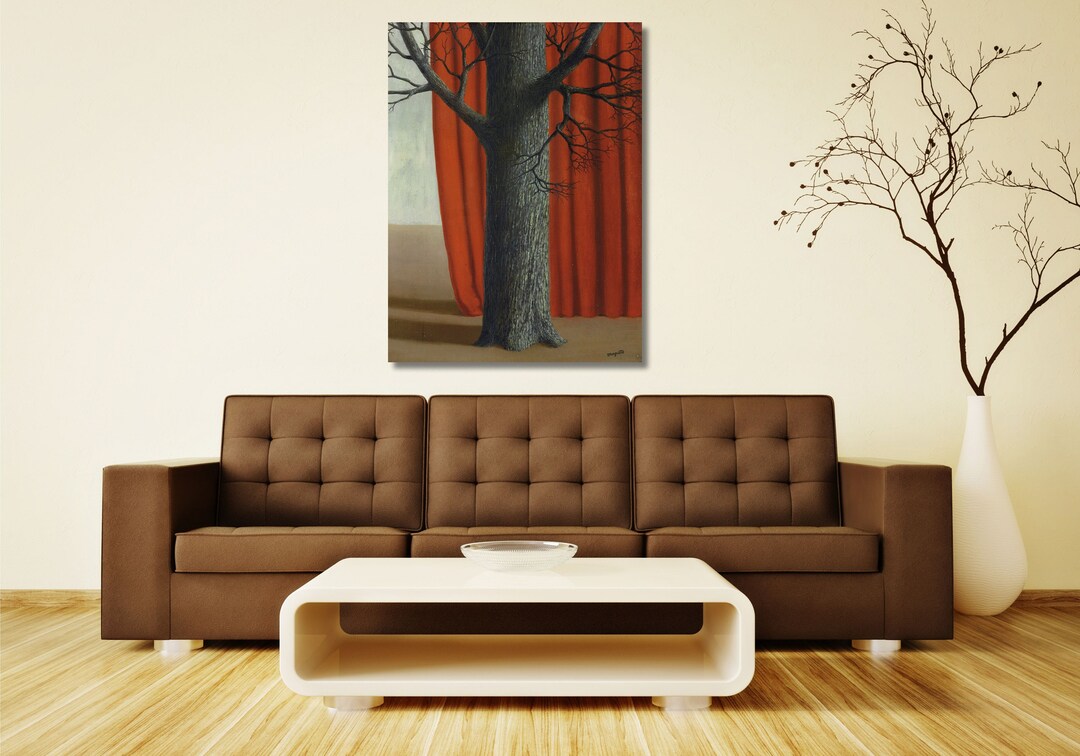 René Magritte Tree Poster,rené Magritte Tree La Parade Canvas Wall Art ...
