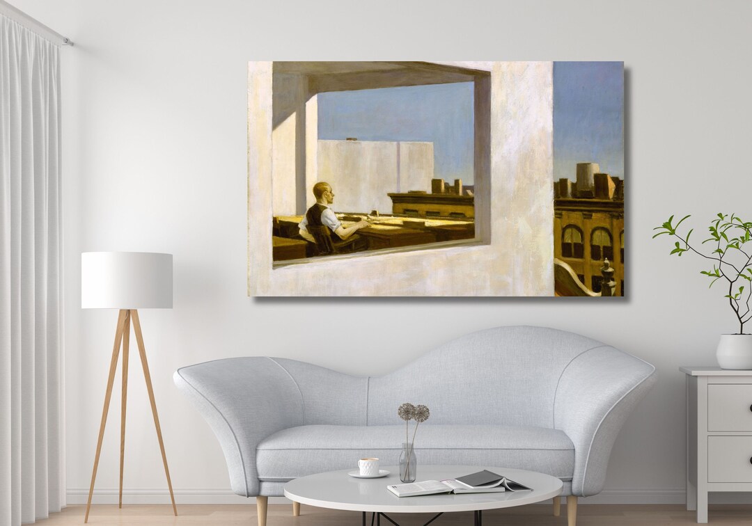 Edward Hopper Art,edward Hopper Canvas Wall Art Office in a Small City ...