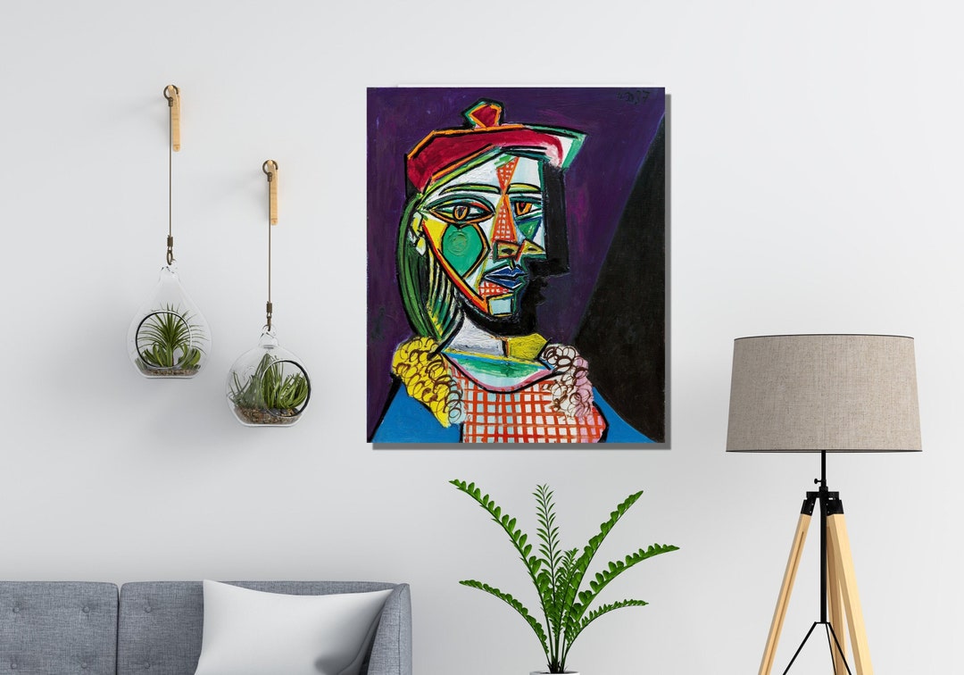 Portrait of Marie-thérèse Walter Print Canvas Wall Art by Pablo Picasso ...