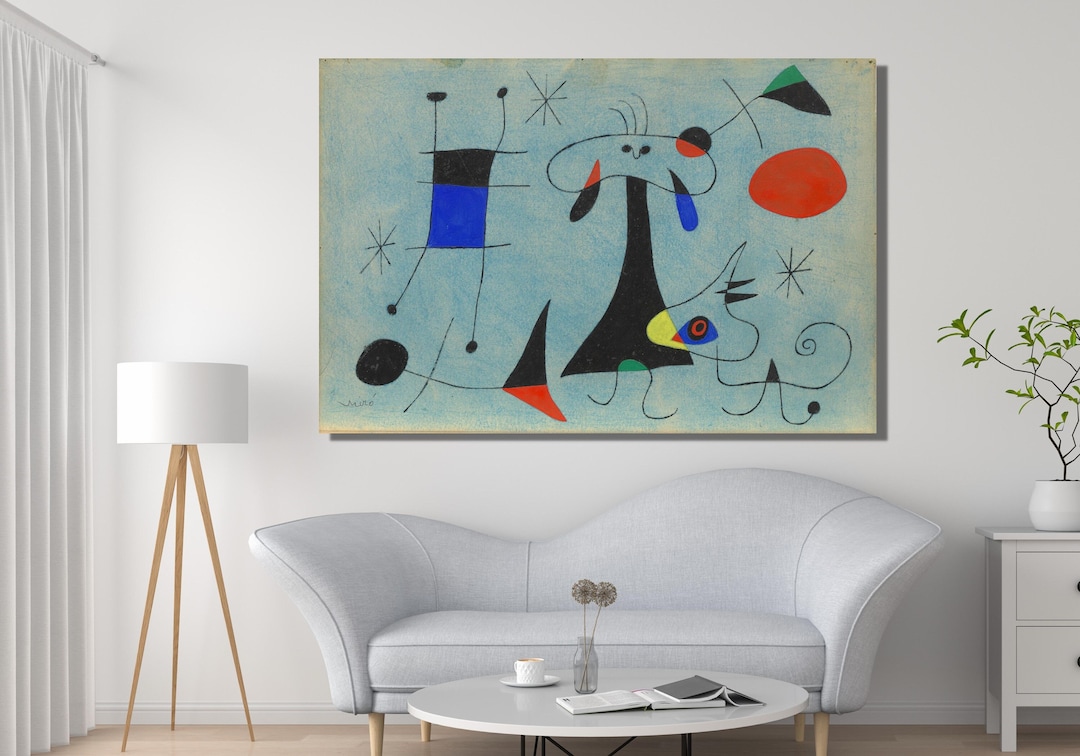 Joan Miro Art Joan Miro Poster Joan Miro Canvas Wall Art Abstact Canvas ...