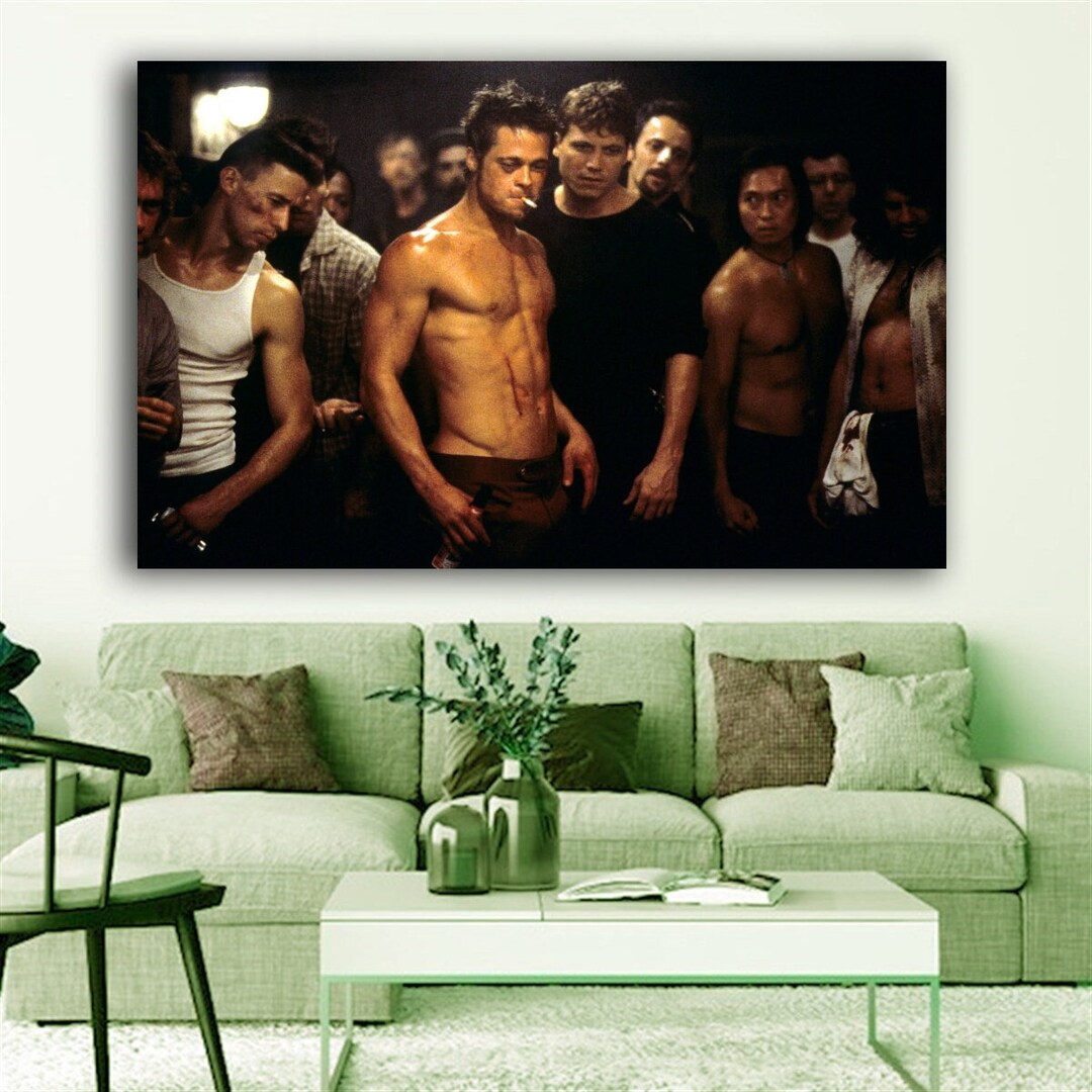 Fight Club Poster Print, Fight Club Movie Canvas Art,fight Club Home ...