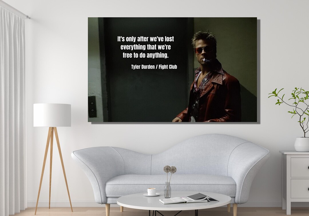Fight Club Poster Tyler Durden Smoking Poster Fight Club - Etsy