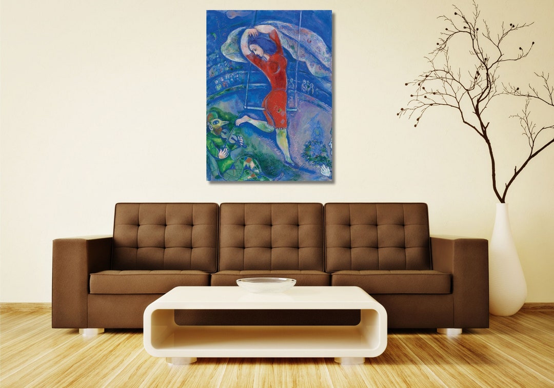 Marc CHAGALL the Acrobat or the Trapeze Canvas Art,marc Chagall ...