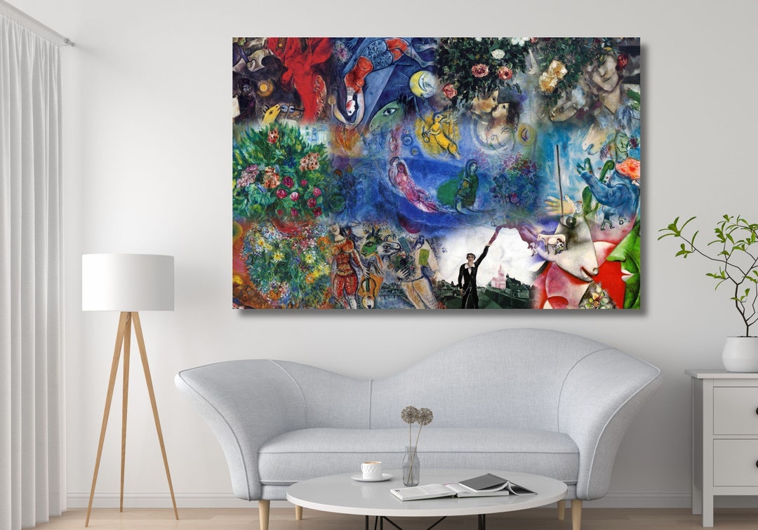 Marc Chagall Art Exhibition Poster,marc Chagall Canvas Poster Wall Art ...