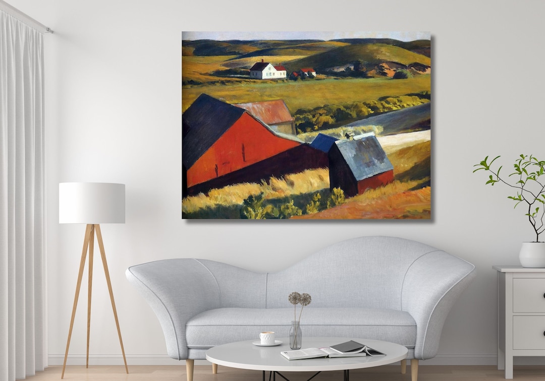 Edward Hopper Reproduction Poster Art,edward Hopper Art Cobbs Barns and ...