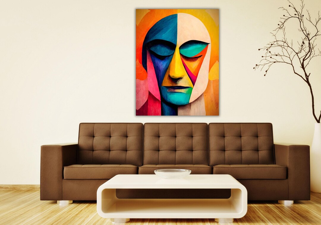 Picasso Abstract Face Canvas Art,pablo Picasso Abstract Face Print ...