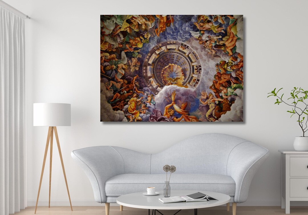 Giulio Romano Painting Reproduction Art,view of Olympus Artwork Home of ...