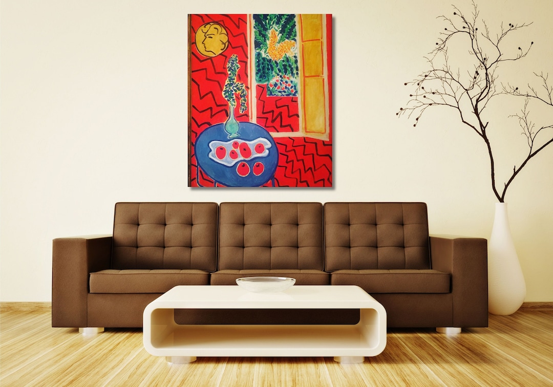 Still Life on A Blue Table Henri Matisse Print Art, Henri Matisse ...