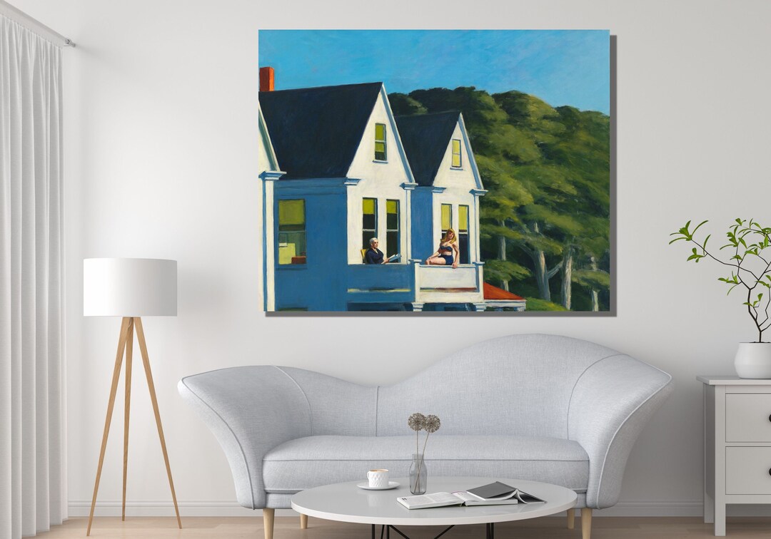 Edward Hopper Print,edward Hopper Reproduction Canvas Wall Art Print ...