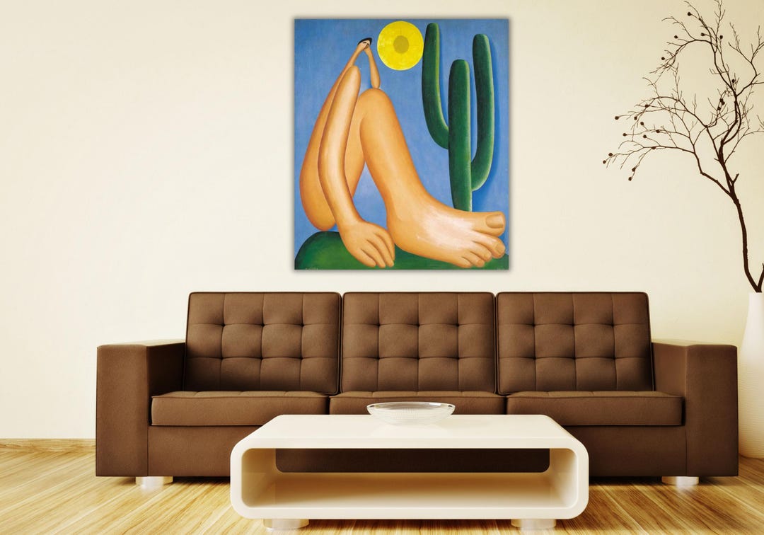 Abaporu by Tarsila Do Amaral Canvas Art, Tarsila Do Amaral Print Wall ...