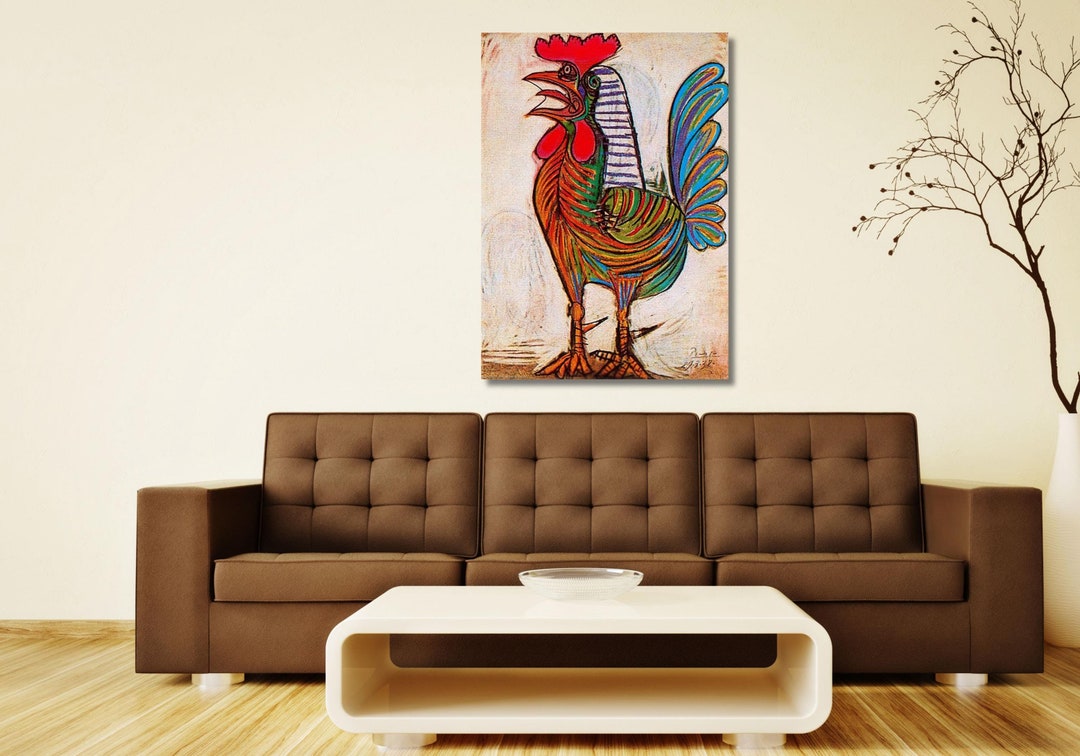 Pablo Picasso Rooster Canvas Print, Picasso Canvas Decor, Picasso ...