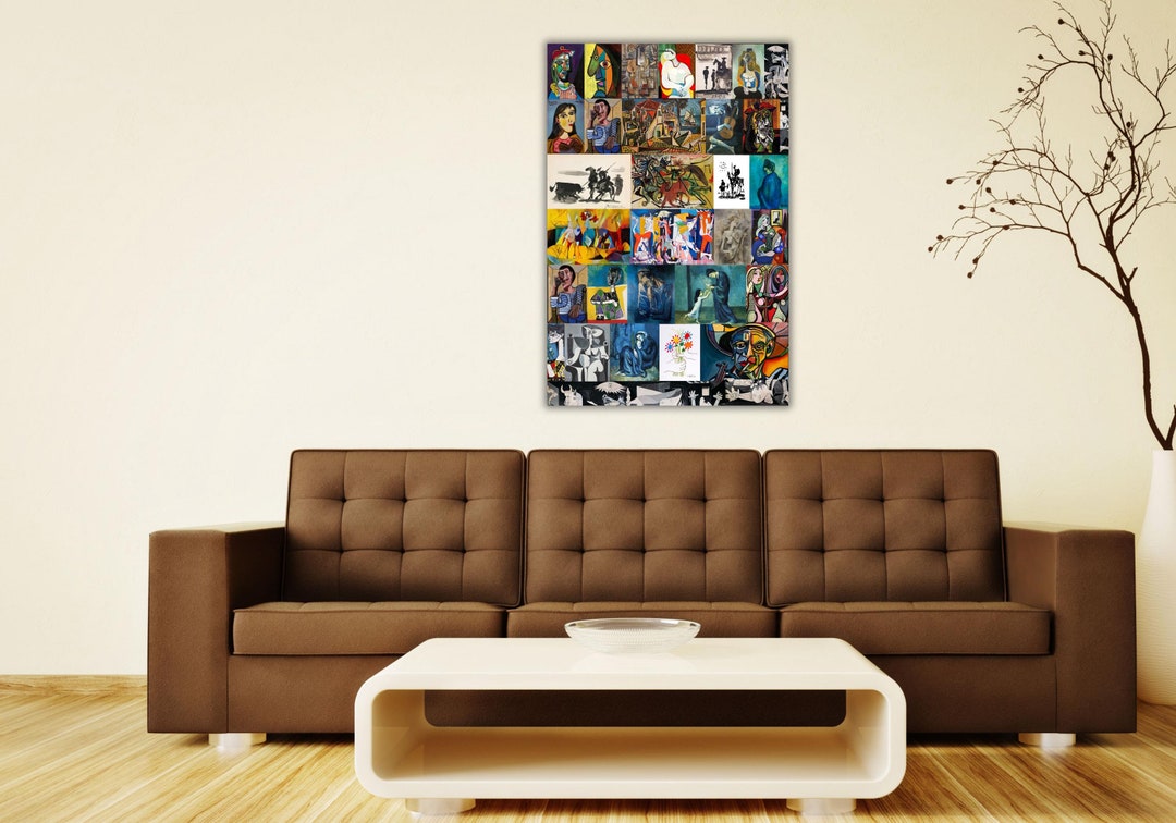 Pablo Picasso Collage Canvas,picasso Canvas Wall Art, Pablo Picasso ...