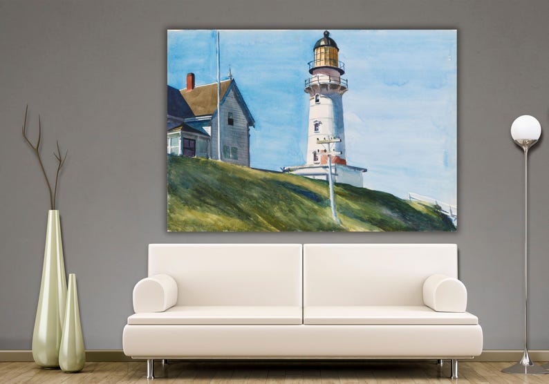 Edward Hopper Light at Two Lights Canvas Poster Art,edward Hopper ...