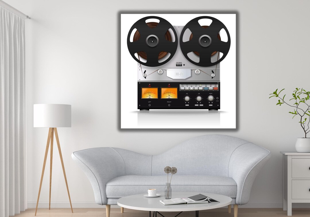 Retro Tape Recorder Poster,retro Tape Recorder Canvas Wall Art,vintage ...