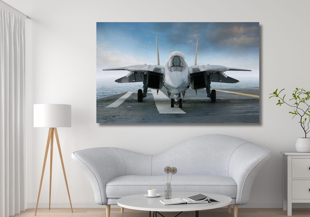 Tomcat Painting,f-14 Tomcat Fighter Jet Canvas Wall Art, F-14 Military ...