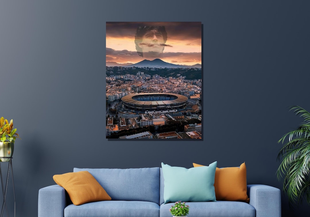 Stadio Diego Armando Maradona Canvas Wall Art,napoli Club Stadium Print ...