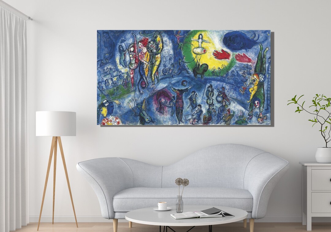 Marc Chagall Canvas Wall Art,marc Chagall Le Grand Cirque Art Print ...